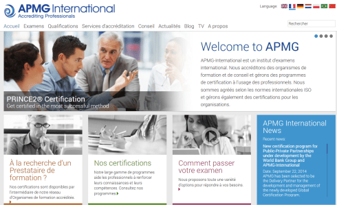 APMG International Launches New Website – DantotsuPM.com