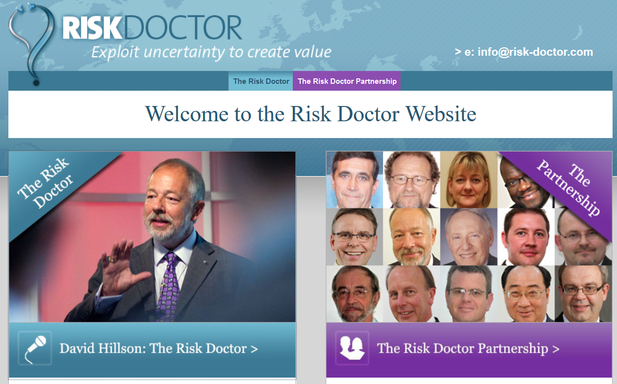 the Risk Doctor refreshes its web site – DantotsuPM.com