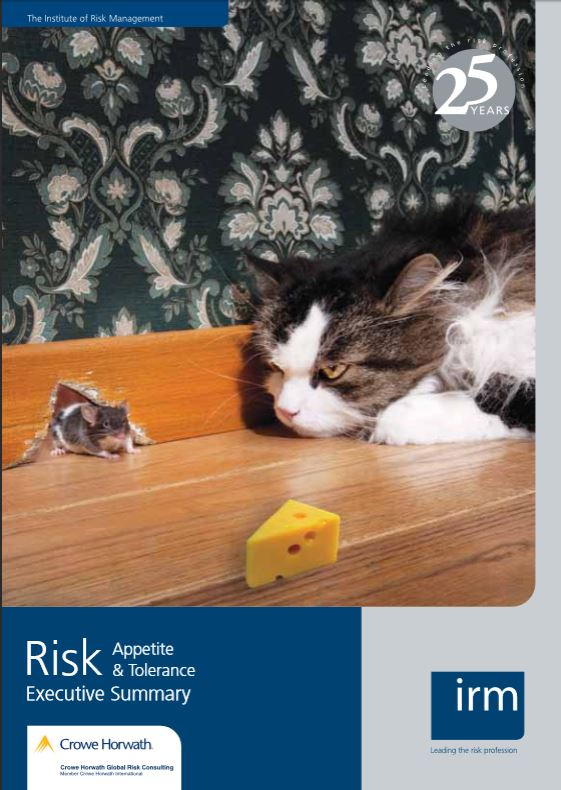 ISO 31000 – Risk Management and Risk Appetite and Risk Tolerance Guide ...
